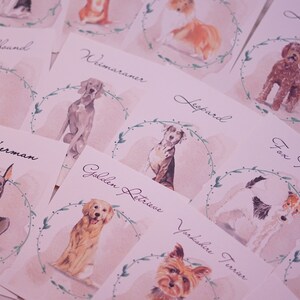 Printable DIY or Printed - 16 Dogs Table Sign - Dogs Table Number - Pet ...