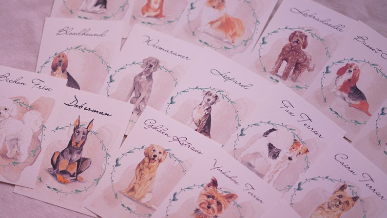 Printable DIY or Printed 16 Dogs Table Sign Dogs Table - Etsy