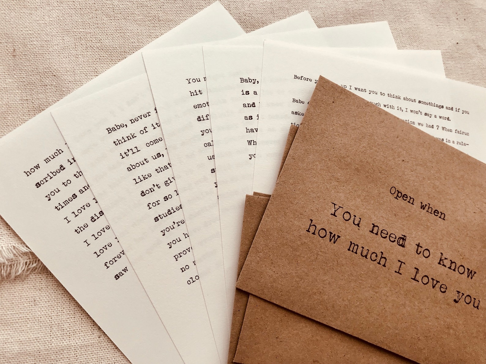 Custom Letters for Long Distance Relationship Open When - Etsy