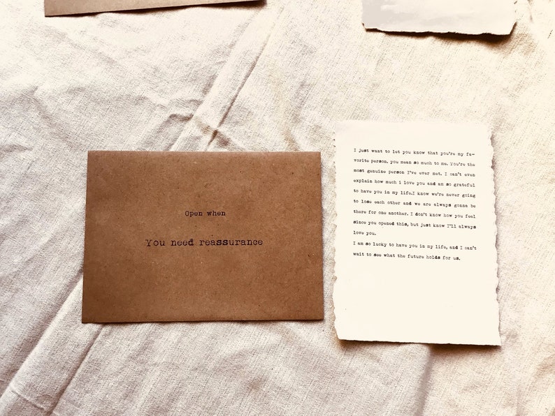 8 Open When Envelopes With 8 PRE-MADE Letter Content Long - Etsy