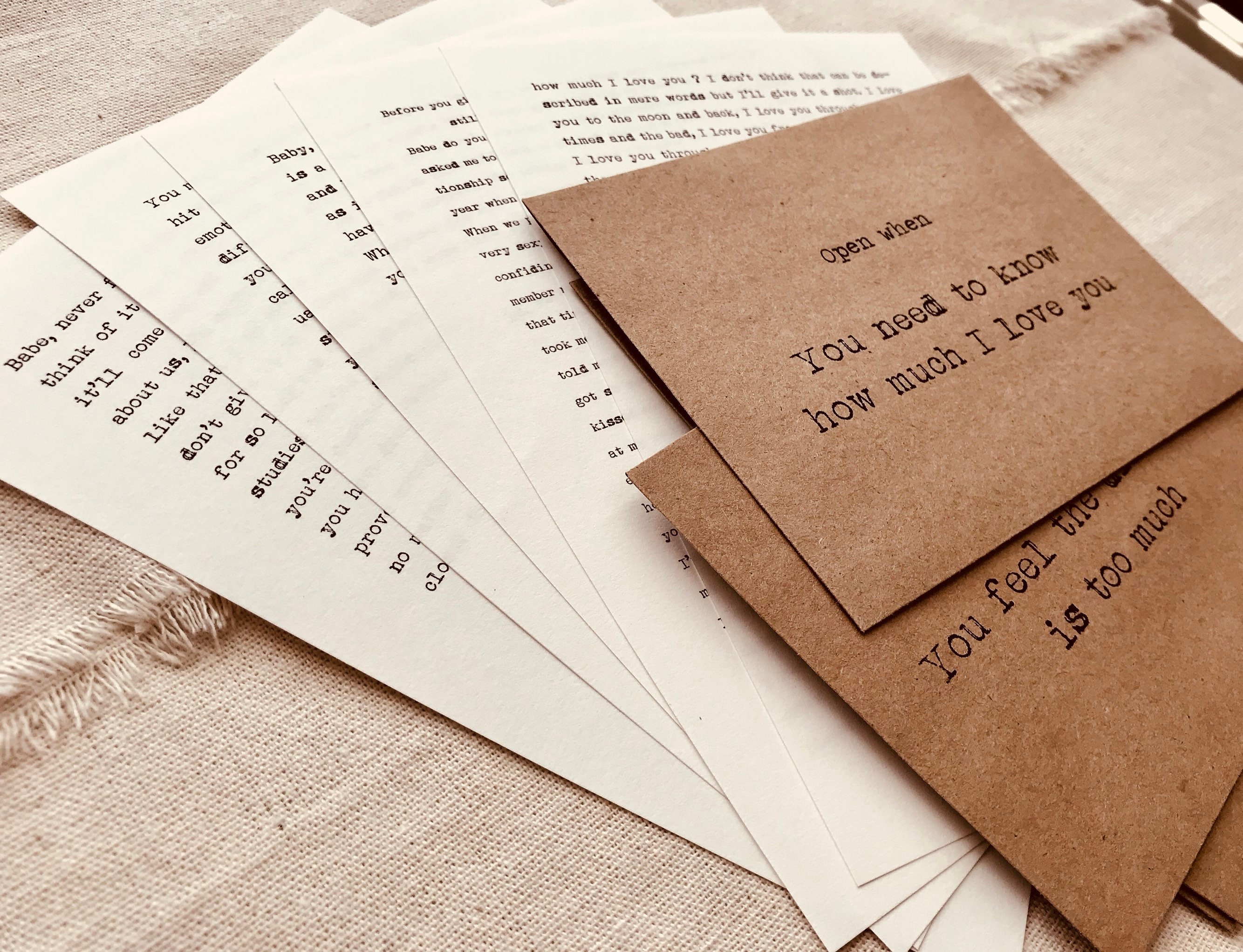 Custom Letters for Long Distance Relationship Open When - Etsy