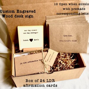 Long Distance Relationship "love Across Miles" Gift Box Open When ...