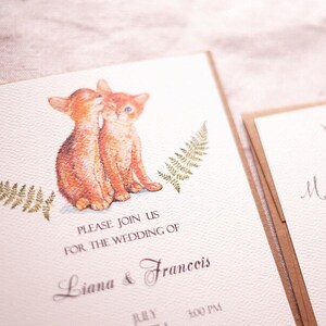 Printable or Printed - Cat Wedding Invitation Suite - Kittens Wedding ...