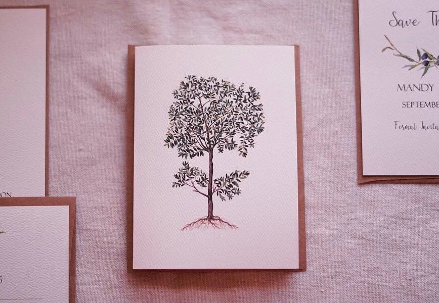 Set Personalized Olive Tree Wedding Thank You - Olive Tree Thanksgiving ...