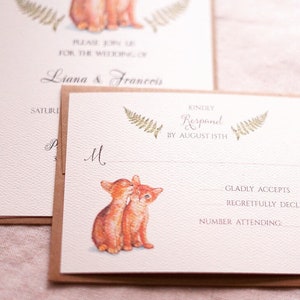 Printable or Printed - Cat Wedding Invitation Suite - Kittens Wedding ...