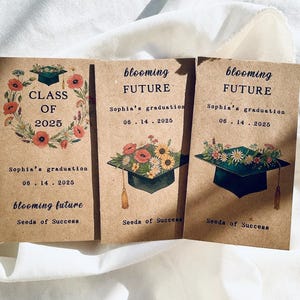 Graduation Seed Packets/graduation Party Favors for Guests/blooming ...