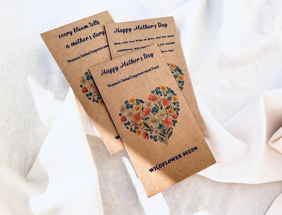 Custom Bulk Mother's Day Favors - Seeds Packets Favors -sustainable ...