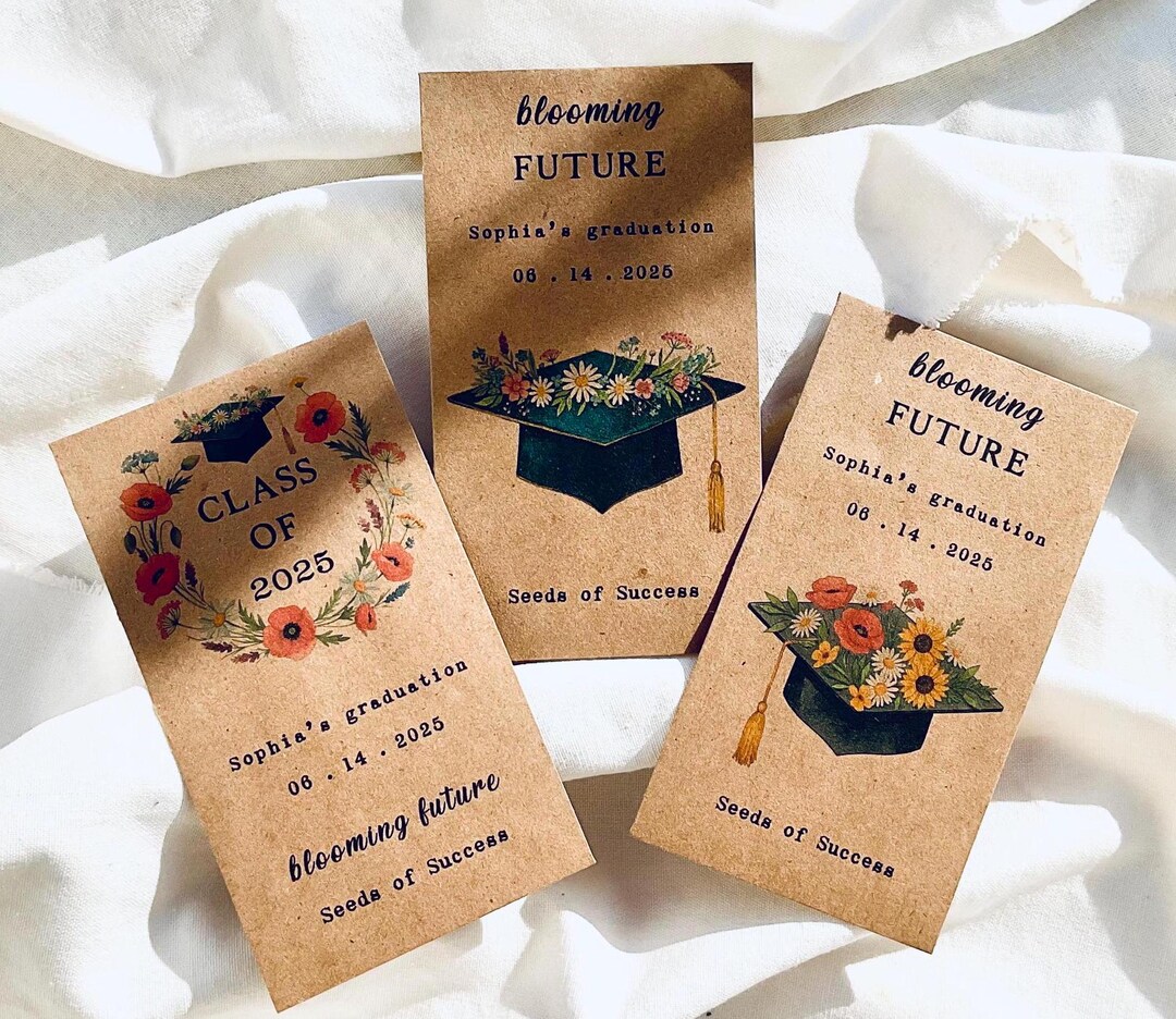 Graduation Seed Packets/graduation Party Favors for Guests/blooming ...