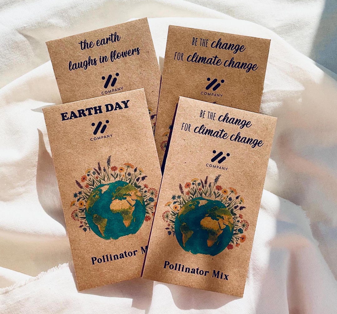 Custom Bulk Earth Day Favors – Wildflower Seed Packets – Eco-friendly ...