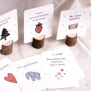 Kids Positive Affirmation 33 Cards Set. Mindfulness Gift for Children ...