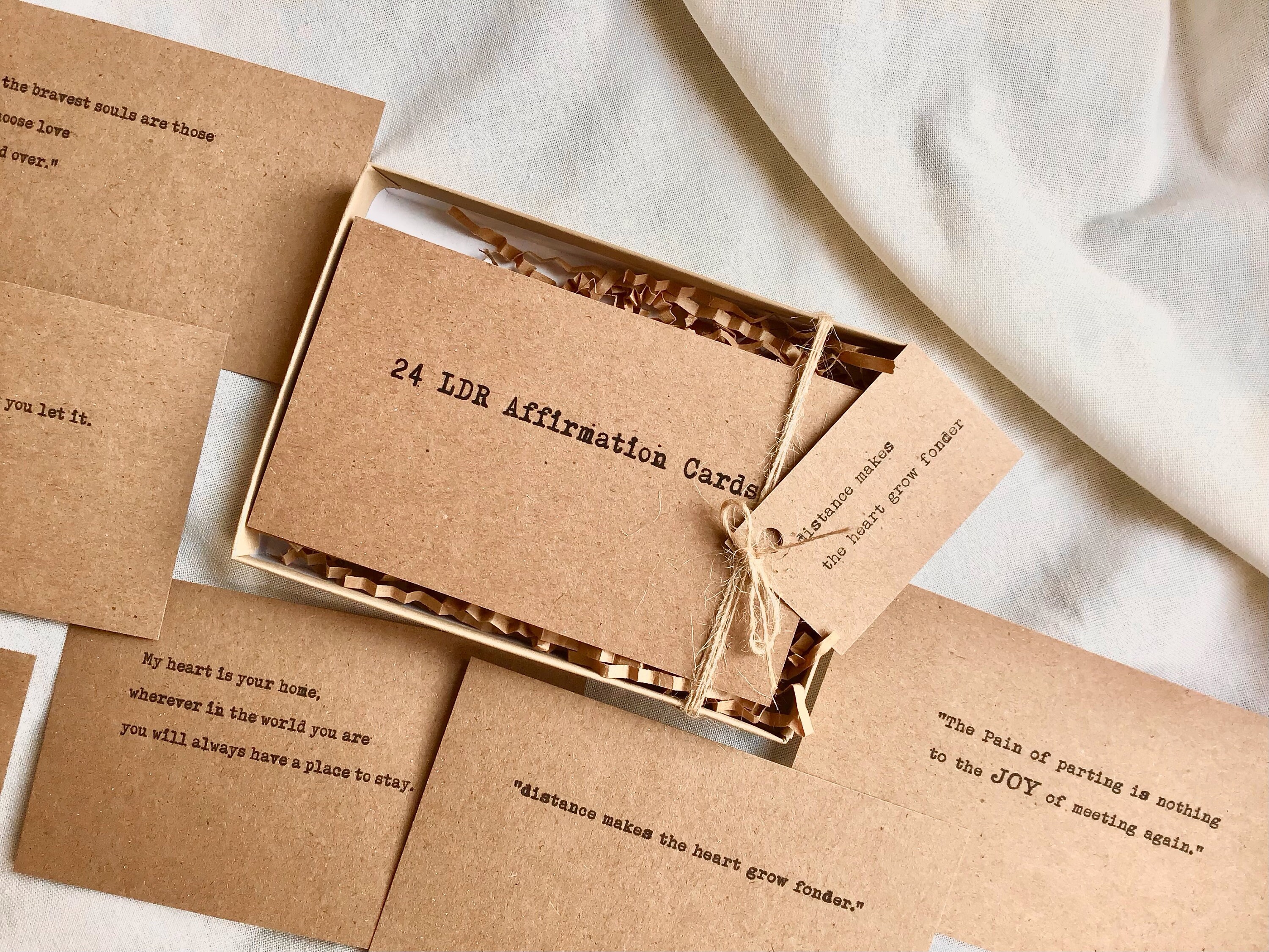 Long Distance Relationship "love Across Miles" Gift Box Open When ...
