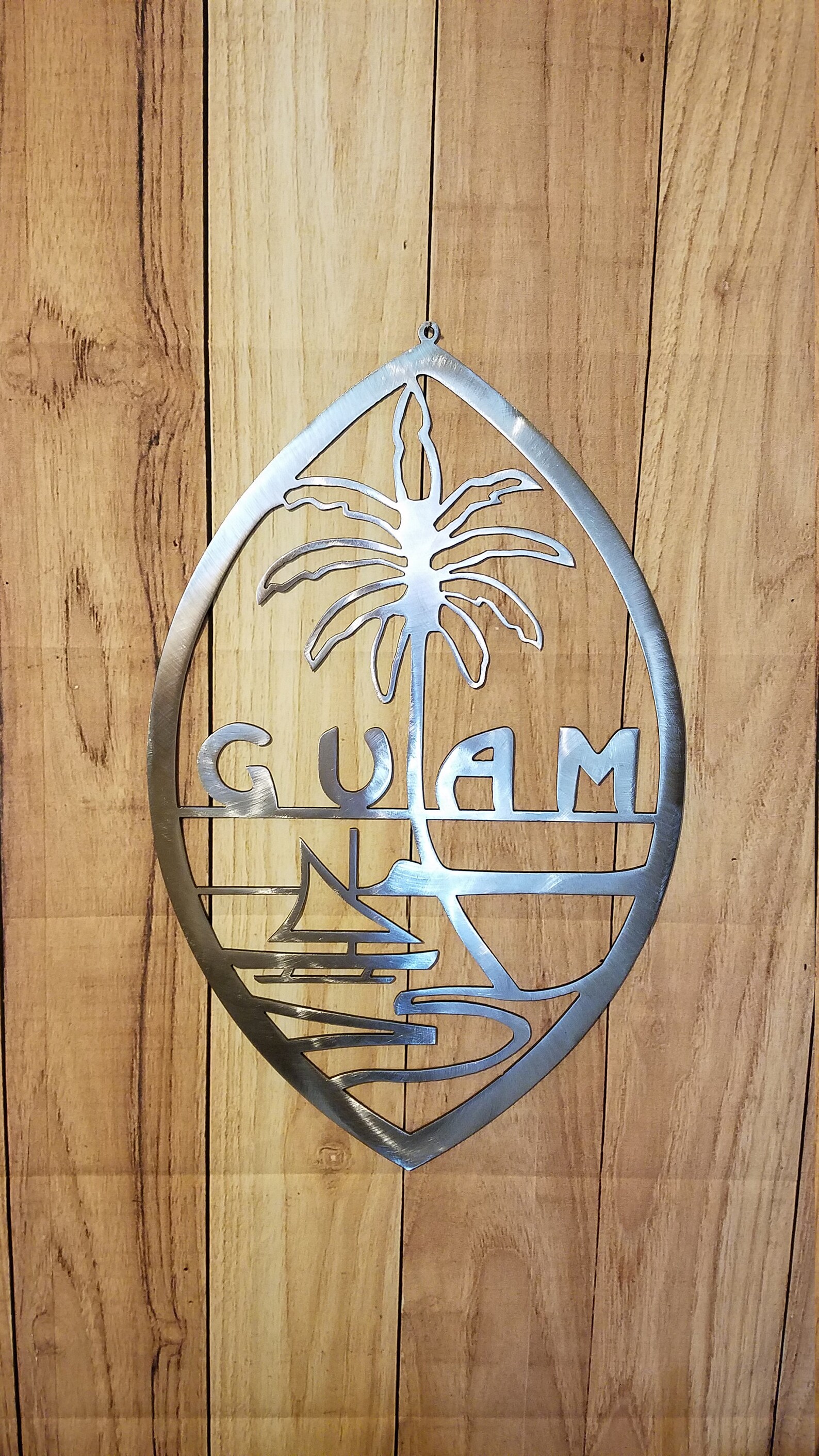 Metal Steel Guam Logo, Family Decor, Guam Seal, Military Gift - Etsy