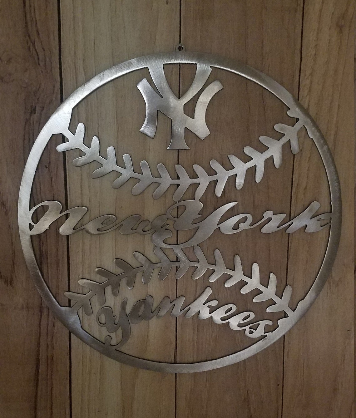 New York Yankees Metal Art, Yankees Logo, Baseball Metal Art,yankees ...
