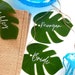 Palm Leaf Name Tag Monstera Name Tag for Bags Tropical - Etsy