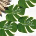 Palm Leaf Name Tag Monstera Name Tag for Bags, Tropical Bachelorette ...