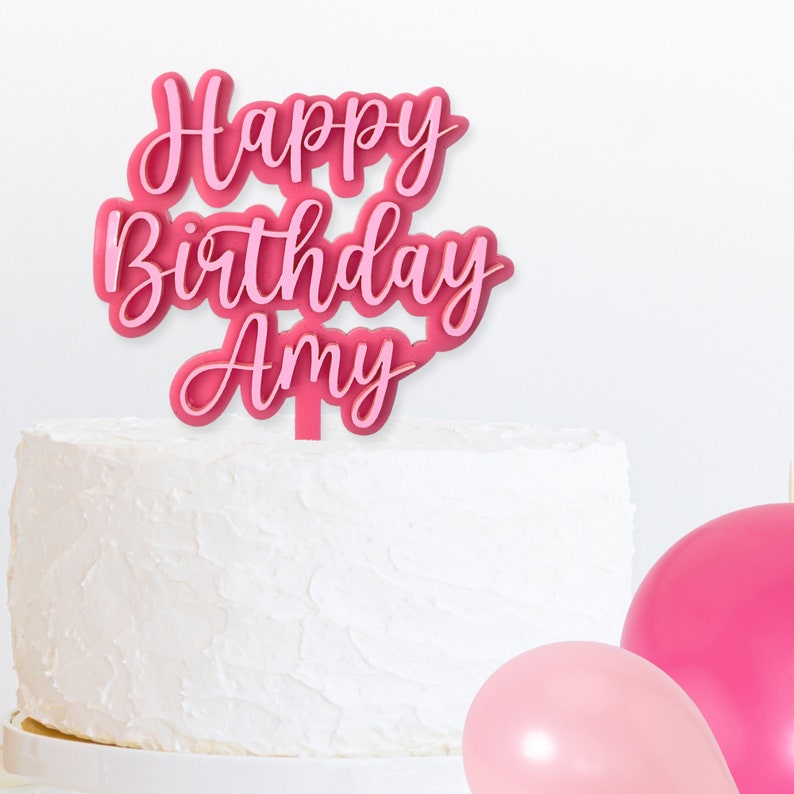 First Birthday Cake Topper Custom Cake Topper Name Cake Etsy