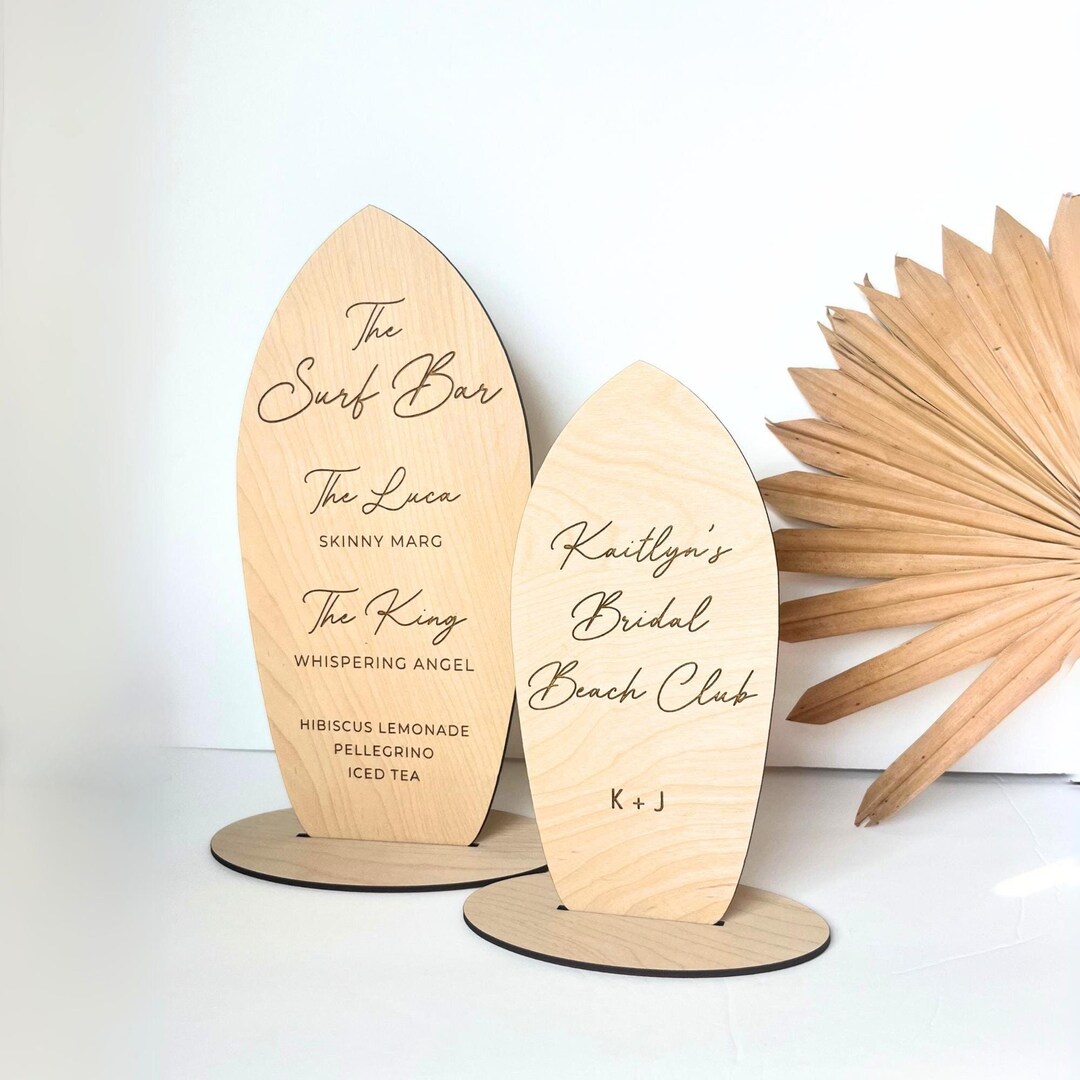 Custom Surfboard Event Sign the Big One Sign, Tropical Event Signage ...