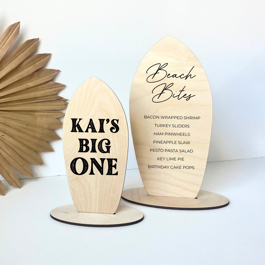 Surfboard Event Signage the Big One Sign, Tropical Event Signage, Surf ...