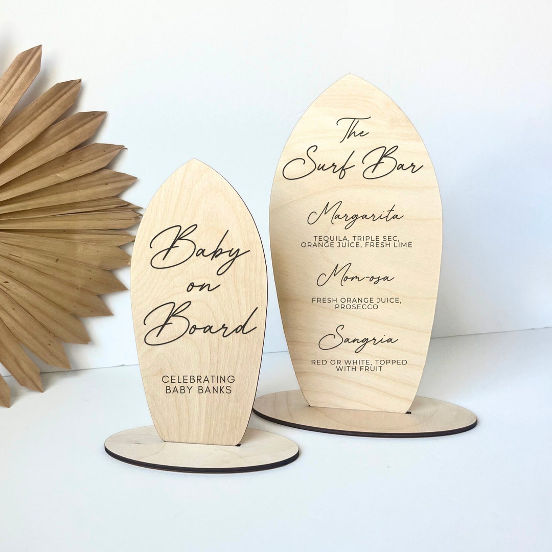 Surfboard Event Signage the Big One Sign, Tropical Event Signage, Surf ...