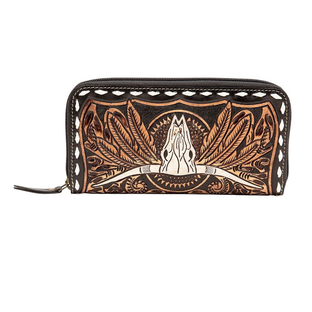 Guardian Hand-tooled Leather Wallet - Etsy