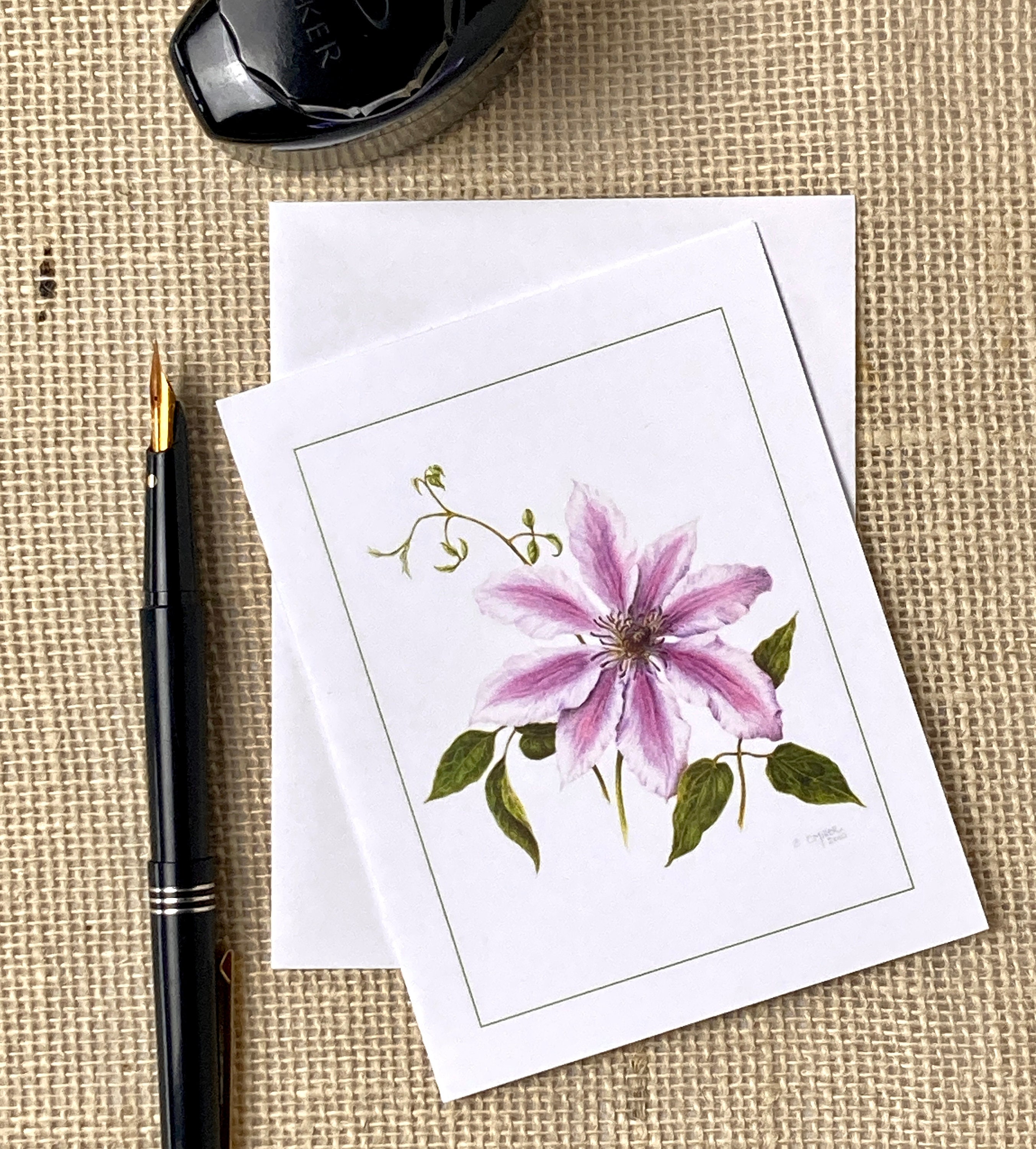 Notes From the Garden Blank Botanical Note Cards Package of 6 2 Each of ...