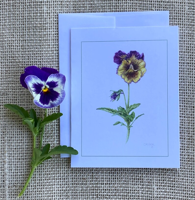 Notes From the Garden Blank Botanical Note Cards Package of 6 2 Each of ...