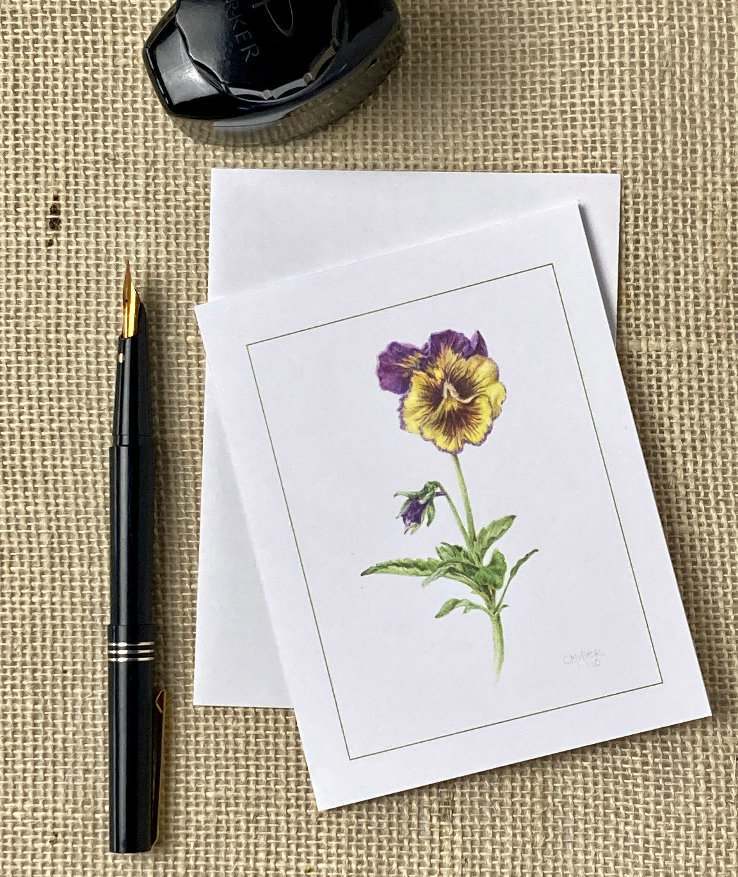 Notes From the Garden Blank Botanical Note Cards Package of 6 2 Each of ...