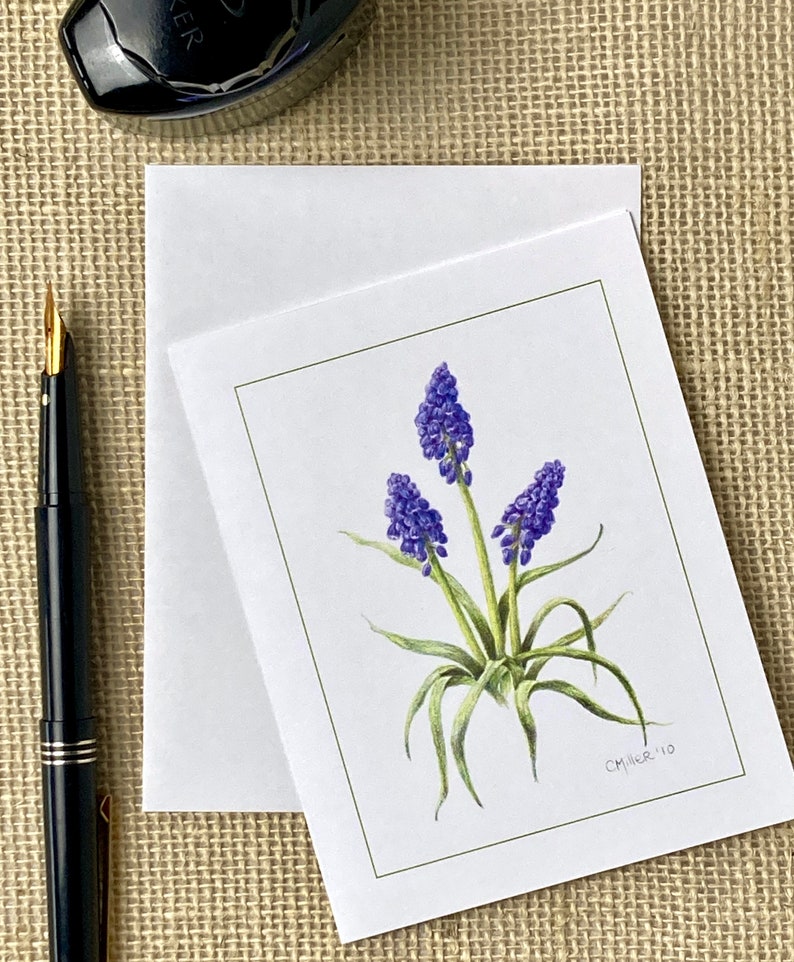 Notes From the Garden Blank Botanical Note Cards Package of 6 2 Each of ...