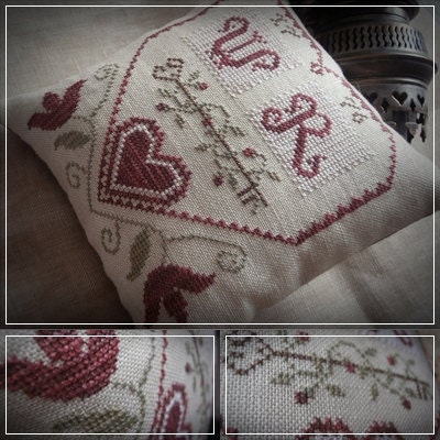 Love Heart / Cross stitch pattern | Etsy