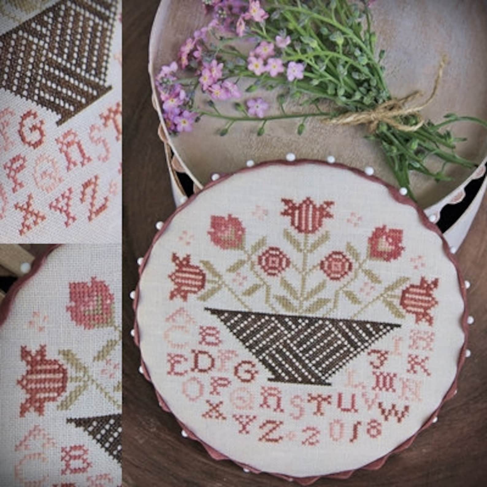 Blooming Spring Pinwheel / Cross Stitch Pattern / PDF - Etsy