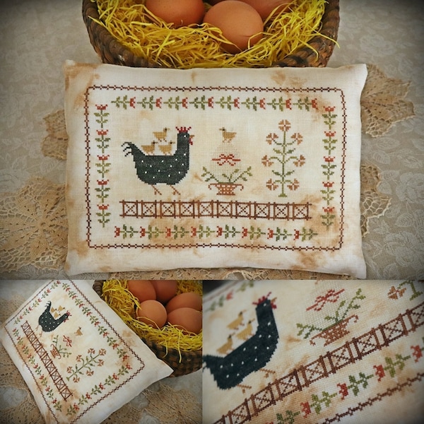 Chicken Cross Stitch - Etsy