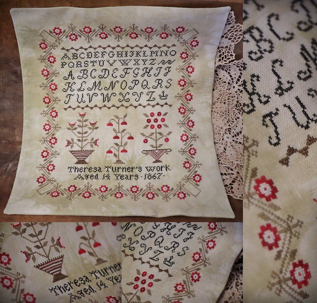 Theresa Turner Sampler / Cross Stitch Pattern / PDF - Etsy