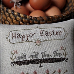 Easter Sampler&happy Easter Pinkeep / Primitive Cross Stitch Pattern - Etsy