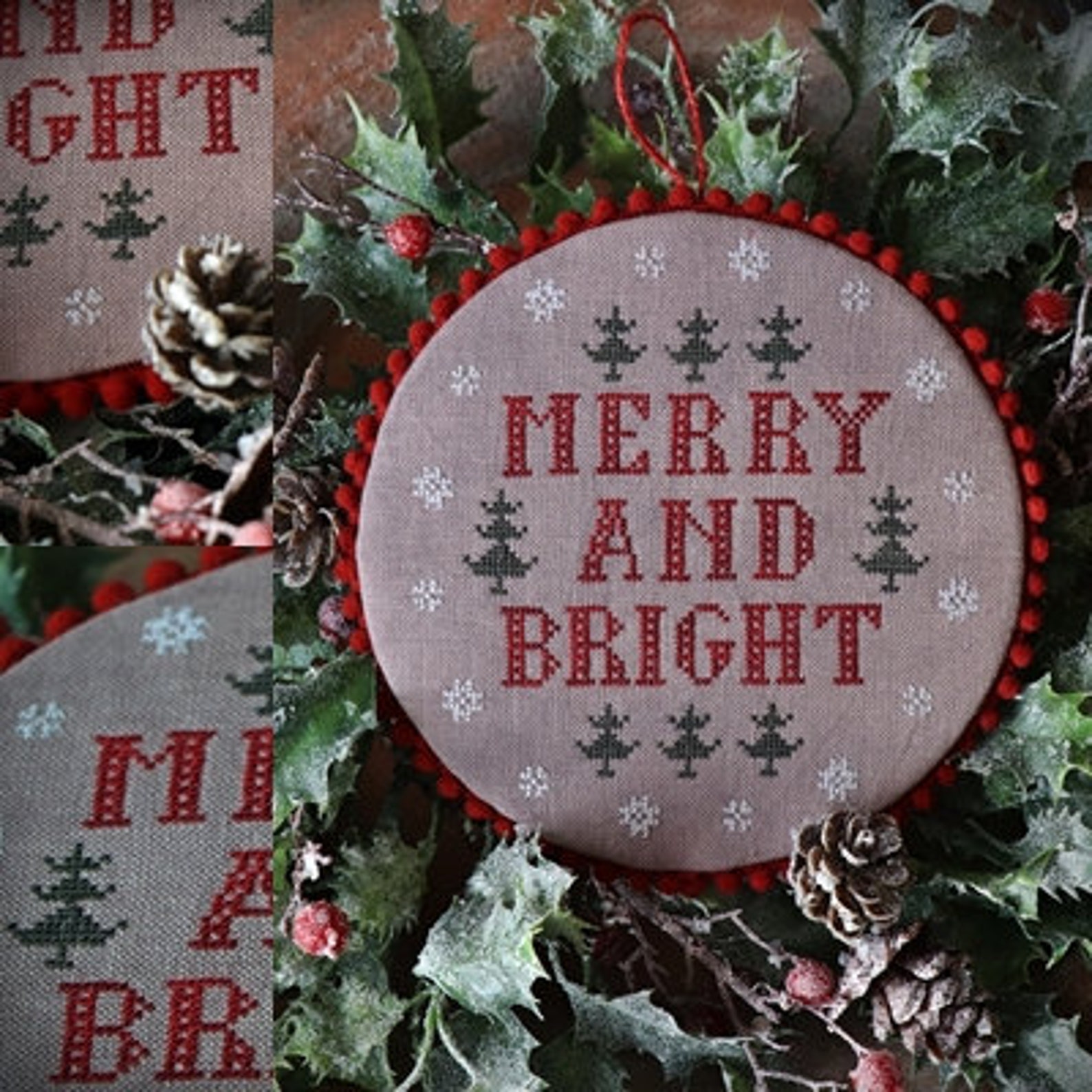 Merry and Bright / Cross Stitch Pattern / Christmas / PDF - Etsy