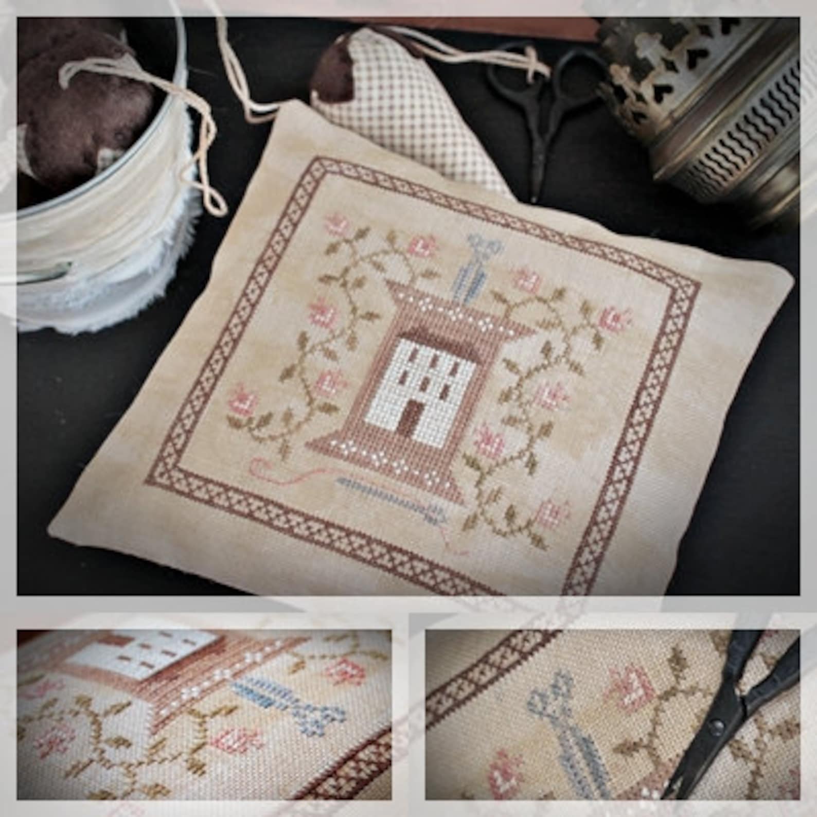 Stitcher's House / Primitive Cross Stitch Pattern /PDF - Etsy
