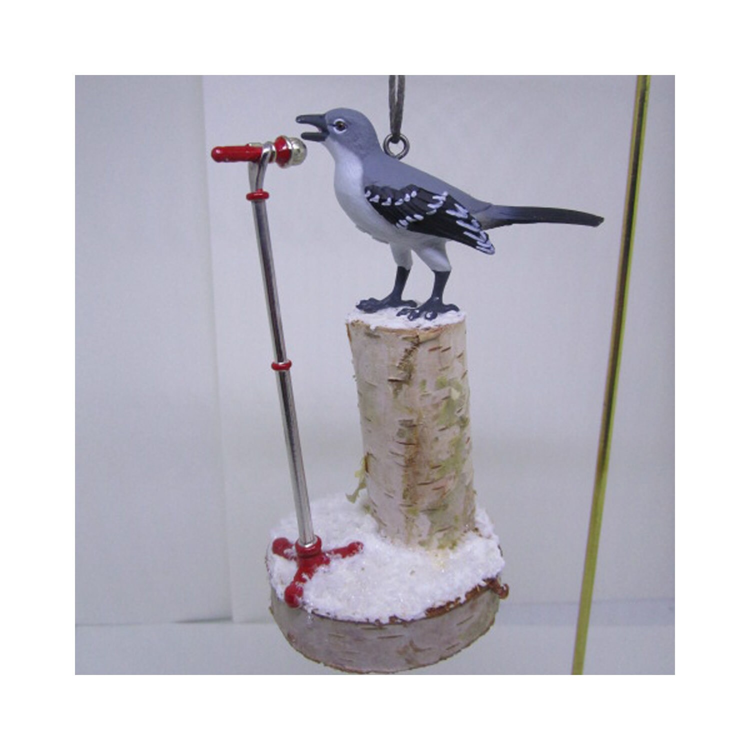 Mockingbird Ornament - Bird Ornament - Singer Ornament - Nature Ornament