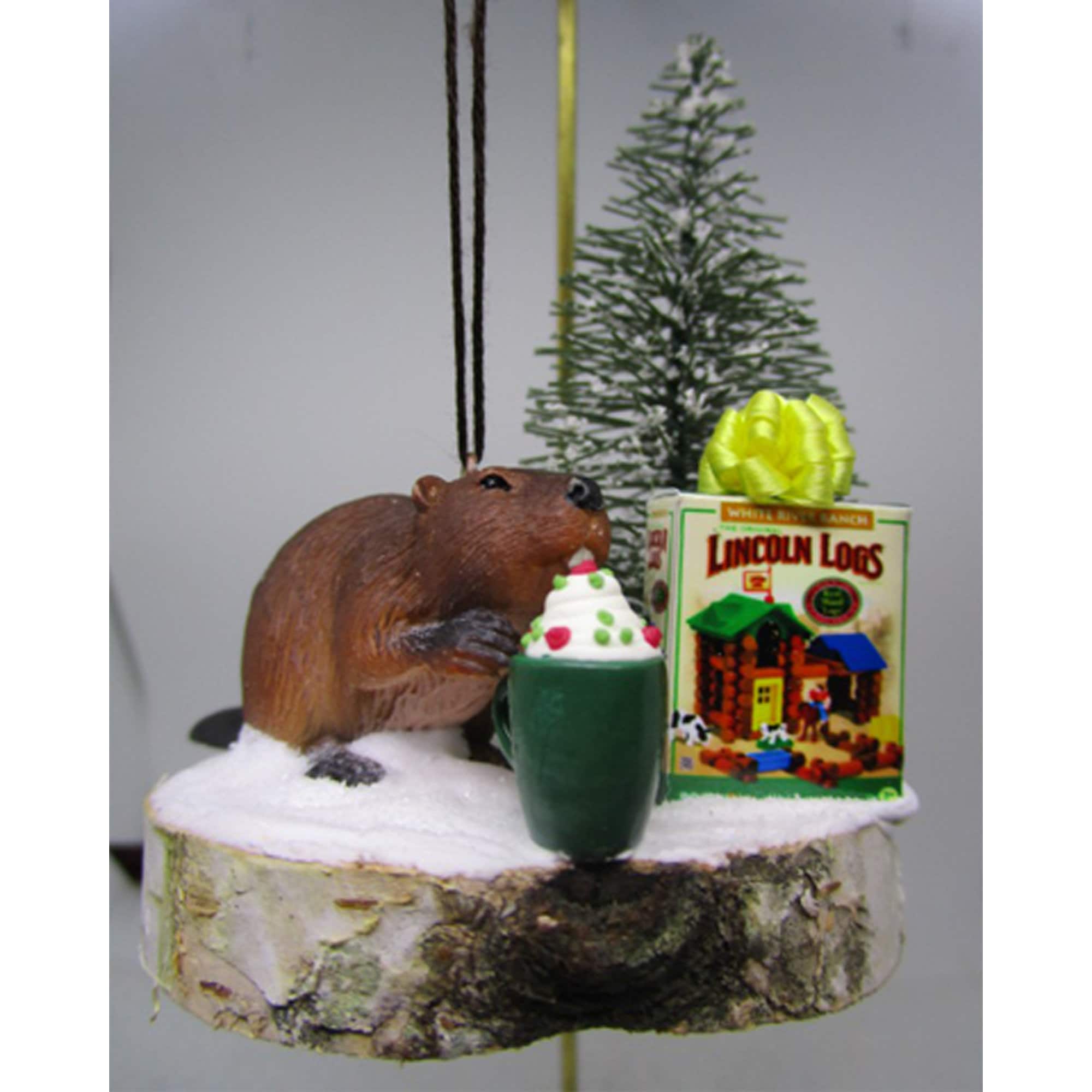 Beaver Christmas Ornament