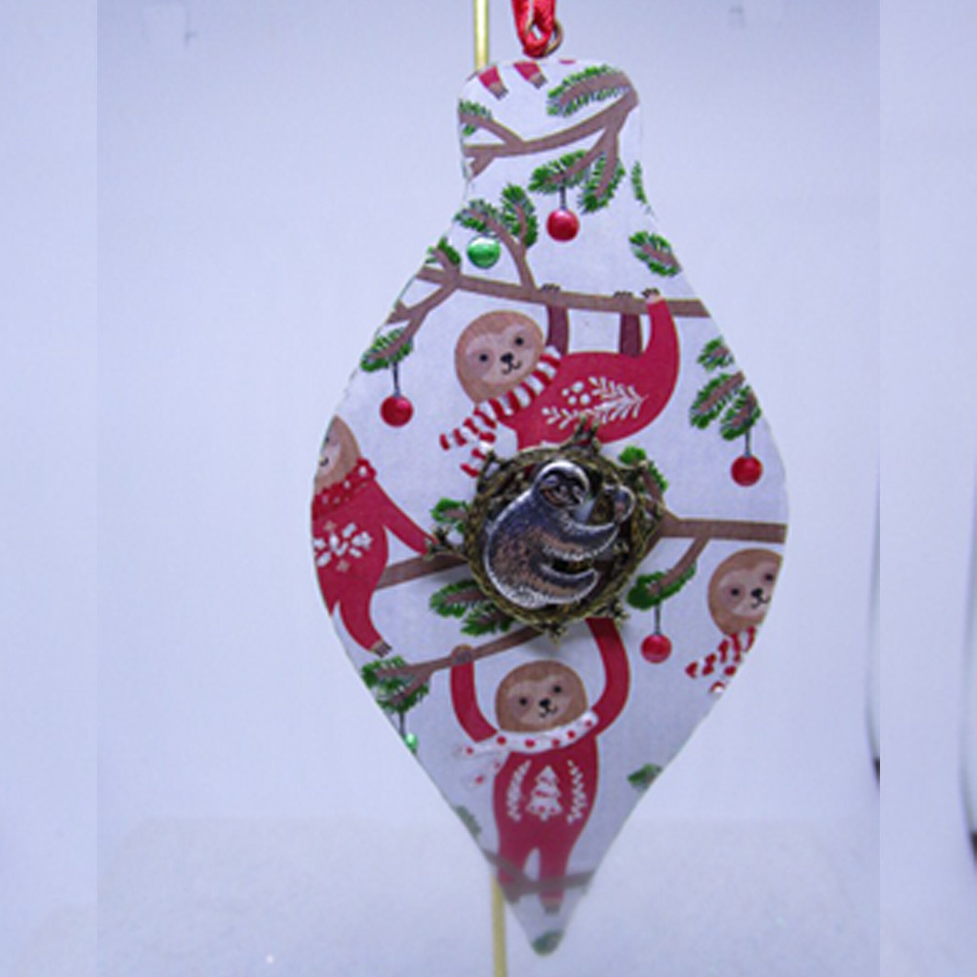 Sloth CHristmas Ornament