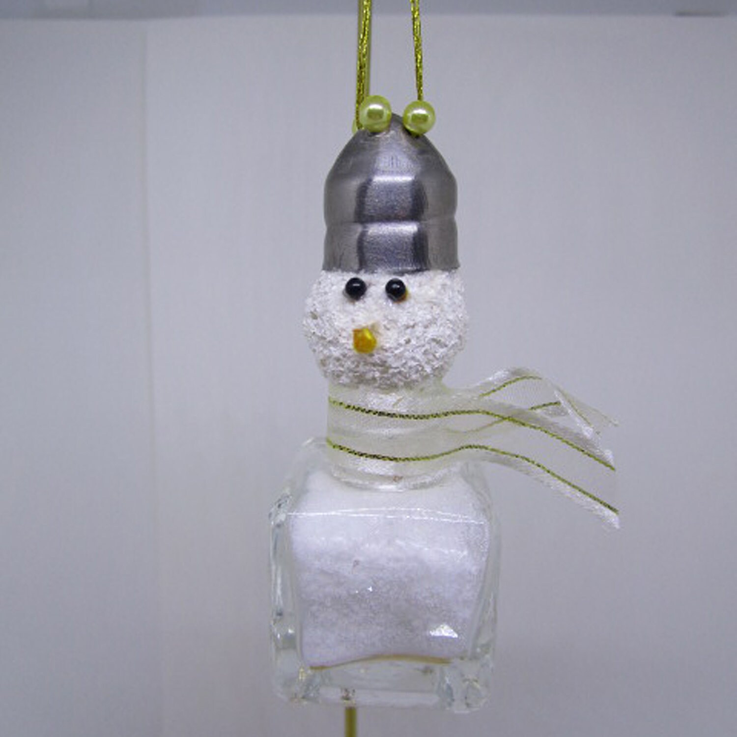 Salt Shaker Snowman Ornament; Snowman Ornament