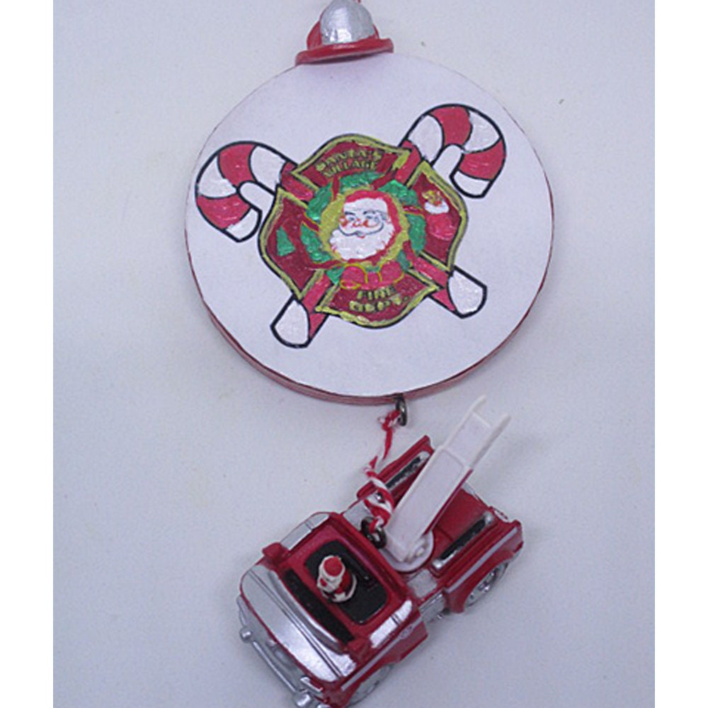 Firefighter Christmas Ornament - Firefighter Gift - Fireman Ornament ...