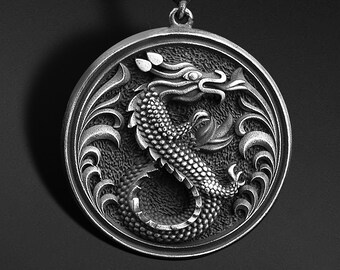 Dragon Pendant Chinese - Etsy