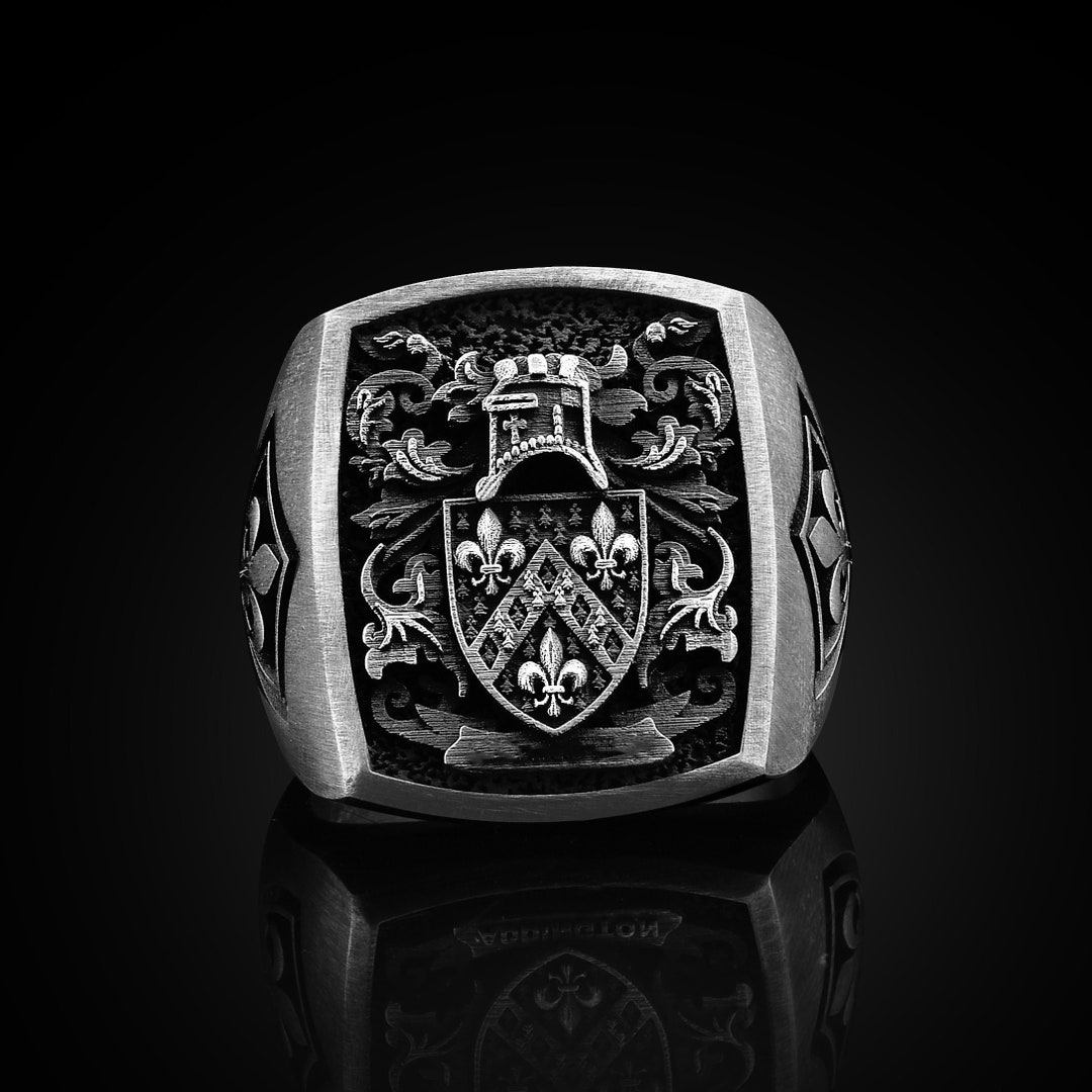 Wappen Wappen Ring Wappen Ring Herren Wappen Ring Ringe Für - Etsy ...