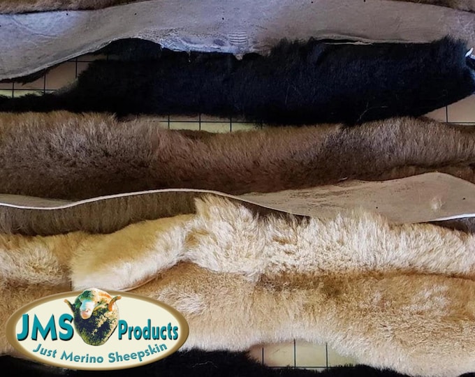 1/2 Pound Long Sheepskin Hide Strips for DIY Sewing Crafts, Art ...