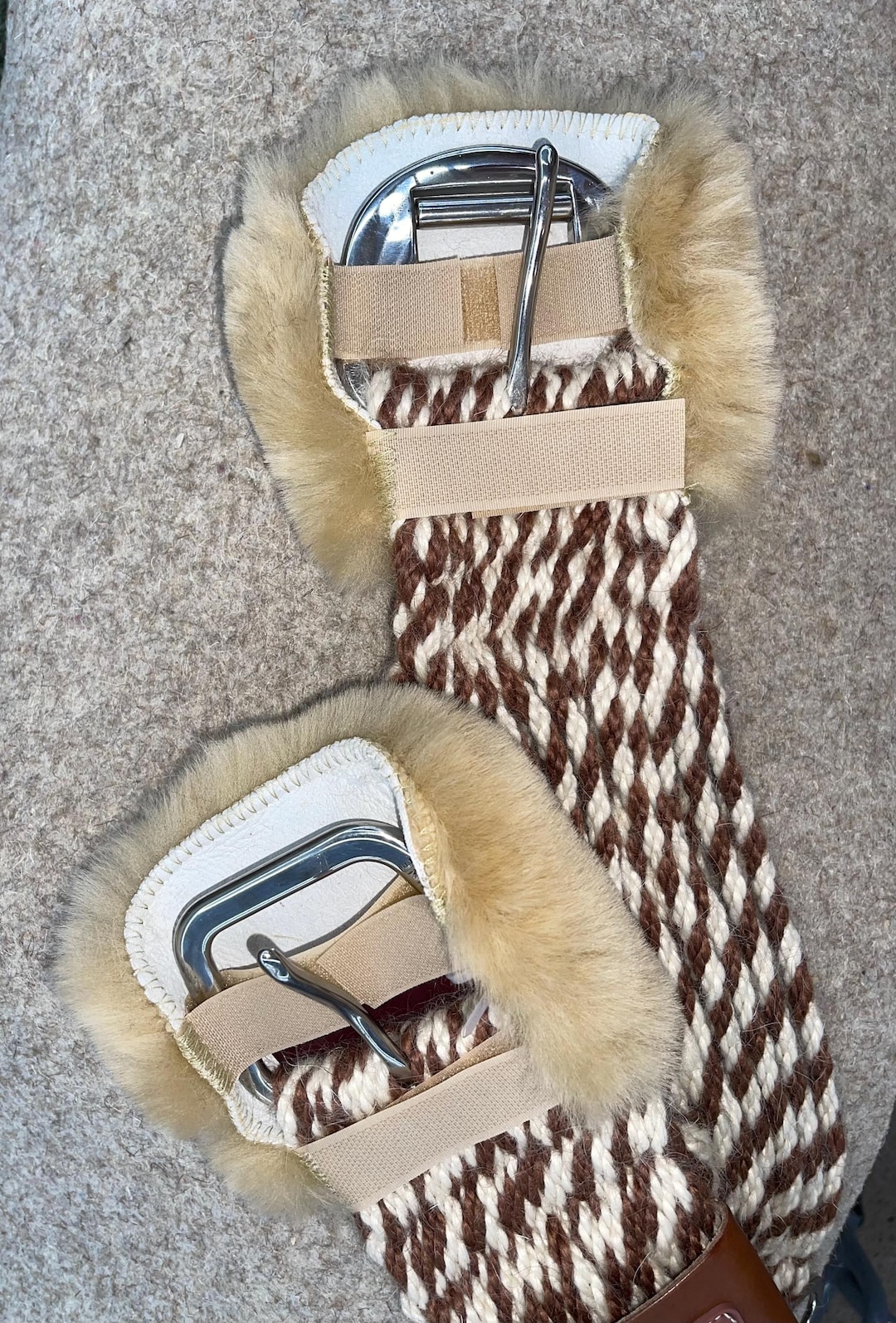 One Pair Genuine Australian Merino Sheepskin CINCH Ring Covers Made for ...