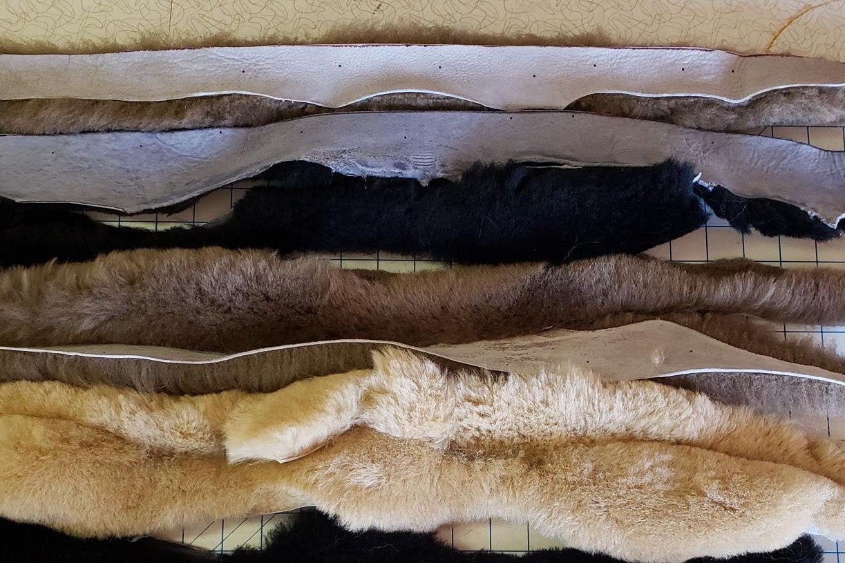 1/2 Pound Long Sheepskin Hide Strips for DIY Dog Toys Tug - Etsy