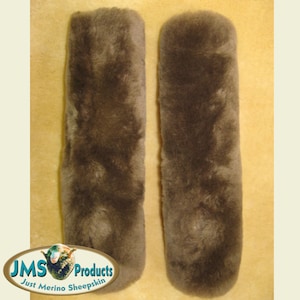 JMS Genuine Sheepskin Stirrup Strap Covers Fits 1" Wide FLAT Straps ...