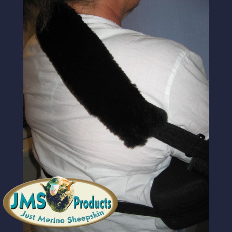 Genuine Merino Sheepskin ARM Sling Pad: Slide-on TUBE Covers 1.5" Wide ...
