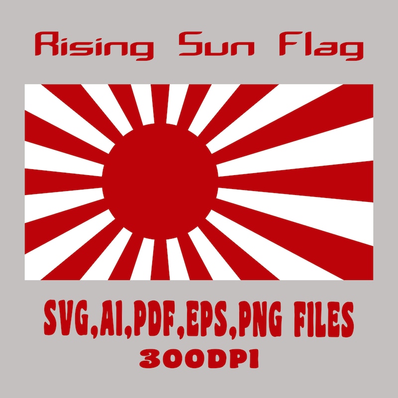 Rising Sun Japanese Decal - Etsy