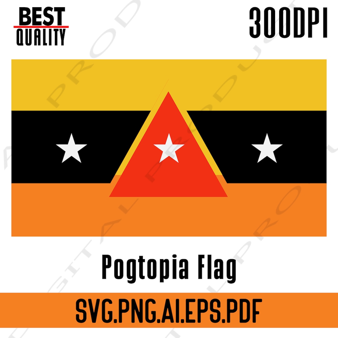 Pogtopia Flag Vector, Dream SMP Digital File (svg, Png, Ai, Eps, Pdf ...