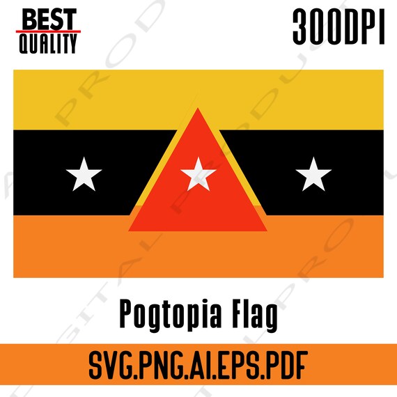 Pogtopia Flag Vector Svg.png.ai.eps.pdf File Flag Dream Smp | Etsy